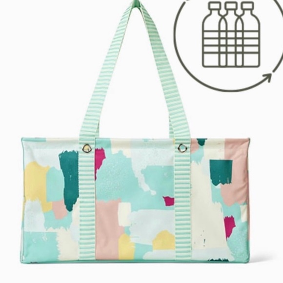 thirty-one | Bags | Thirty One Large Utility Tote With Monogram Vacay ...